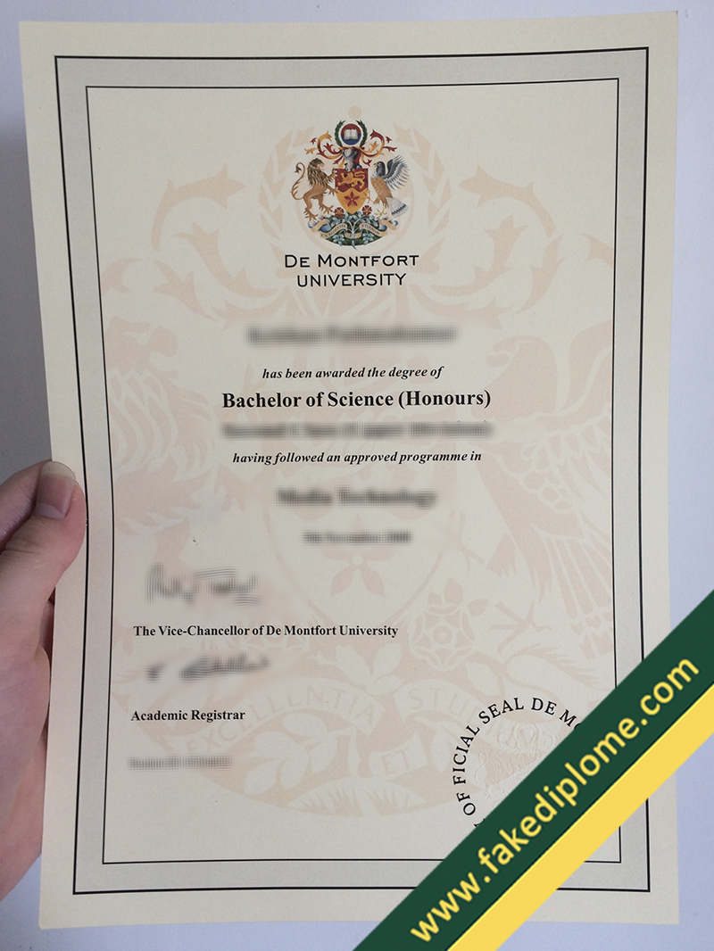 Where to buy De Montfort University fake diploma certificate
