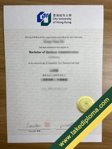 Where to buy City University of Hong Kong fake diploma