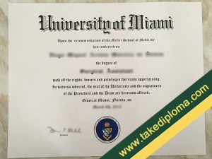 How To Get University of Miami Fake Diploma Certificate