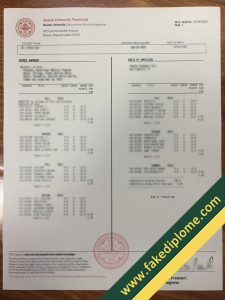 Where to buy Boston University fake transcript
