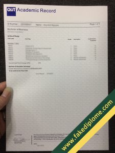 How to create Queensland University of Technology transcript