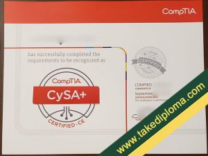 How to buy CompTIA CySA+ fake diploma certificate