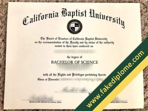 How Much for California Baptist University fake diploma
