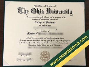 Where to buy Ohio University fake diploma certificate