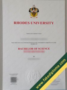 Where to buy Rhodes University fake diploma certificate