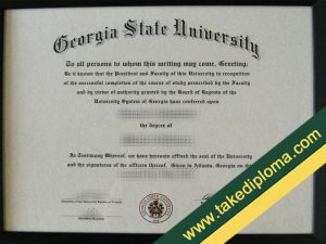 How to get a Georgia State University fake diploma