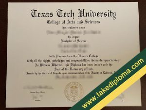 How to buy Texas Tech University fake diploma cert