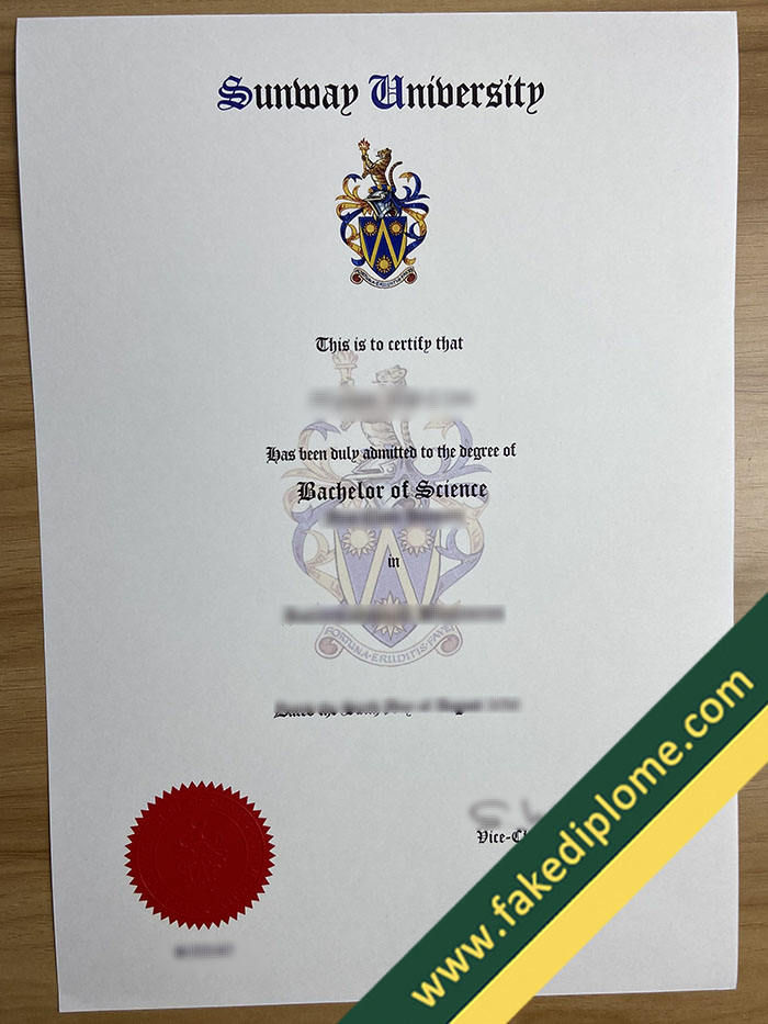 Where to make Sunway University fake diploma certificate