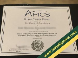 Where to make APICS fake diploma, fake APICS certificate