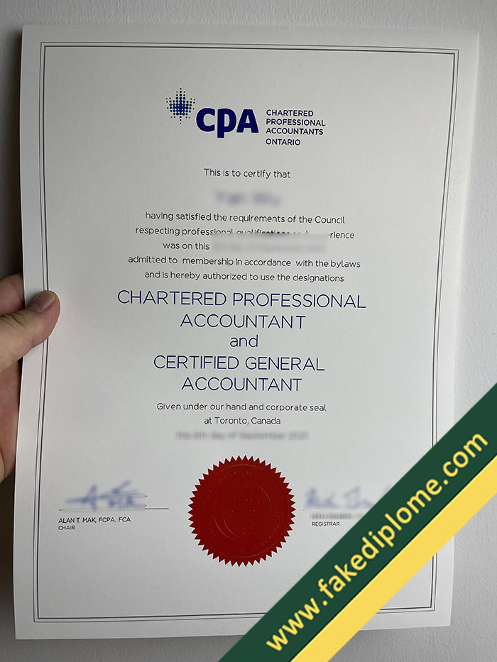 Where to buy CPA Ontario fake diploma, fake CPA certificate
