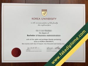 Where to make Korea University fake diploma certificate