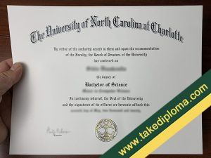 buy University of North Carolina at Charlotte fake diploma