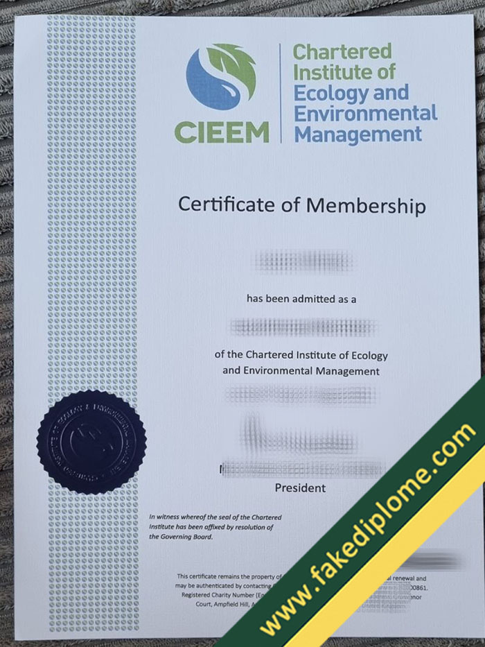 Where to buy CIEEM fake diploma, CIEEM fake certificate