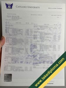 Where to make Capilano University fake transcript