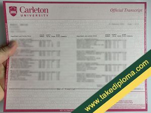 Where to make Carleton University fake transcript