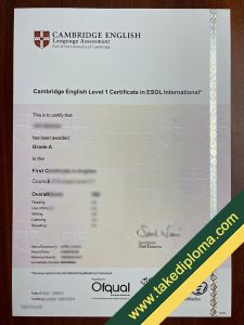 How to buy Cambridge ESOL fake diploma certificate
