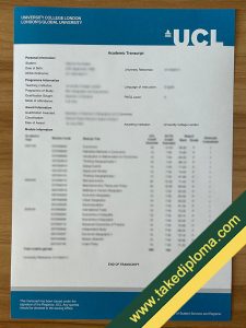 Where to buy University College London fake transcript